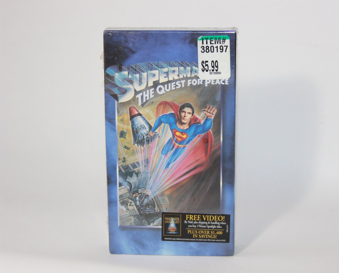 Superman IV: the Quest for Peace (VHS, 2001) Factory Sealed NEW ...