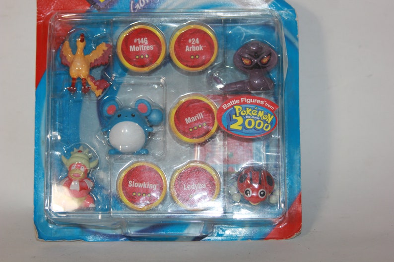 Vintage Pokemon Poke-pack Battle Disc Figure Set 2000 Movie 2 Marill ...