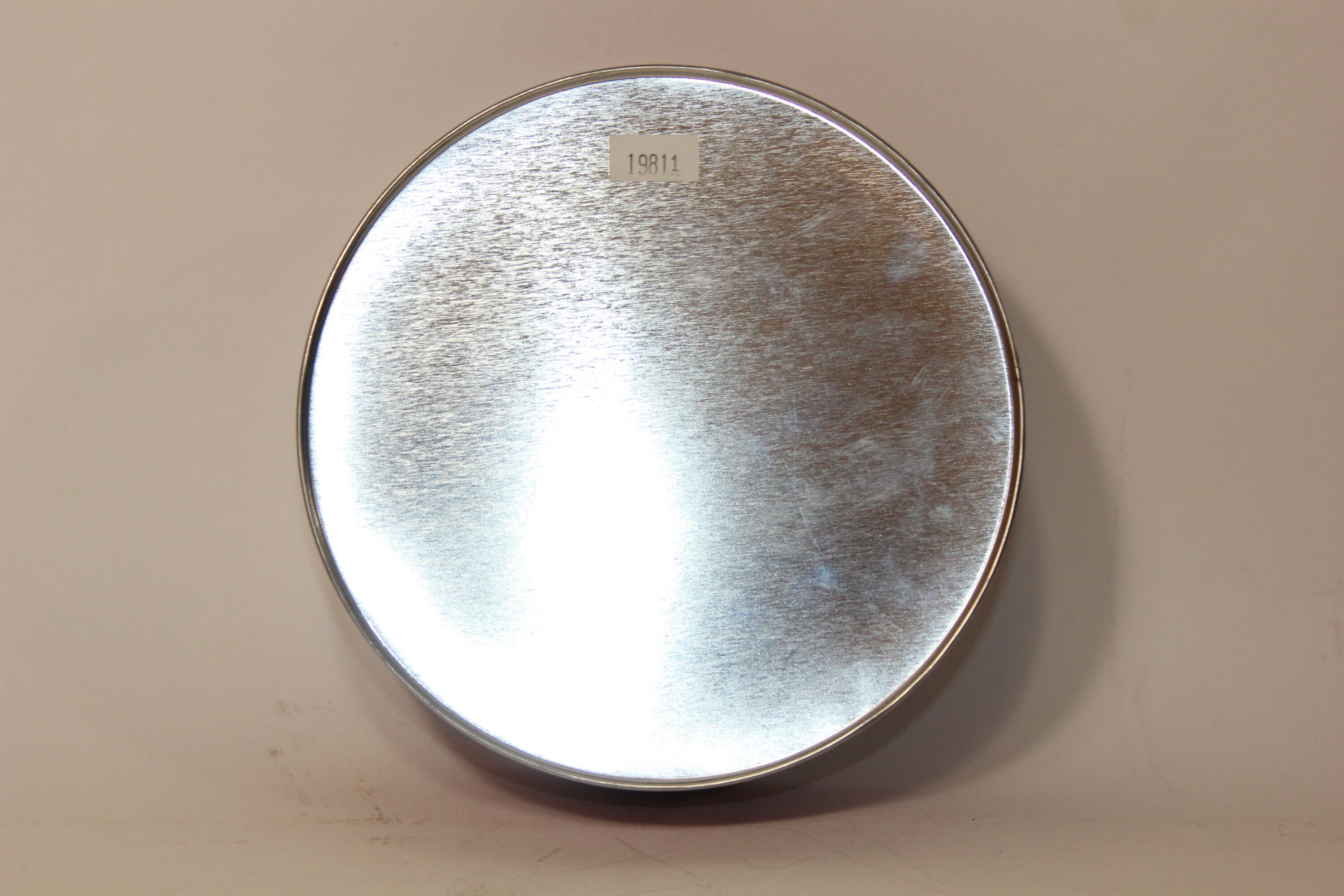 Vtg Tin Can Round Empty Container Storage Christmas Holiday Village Red ...