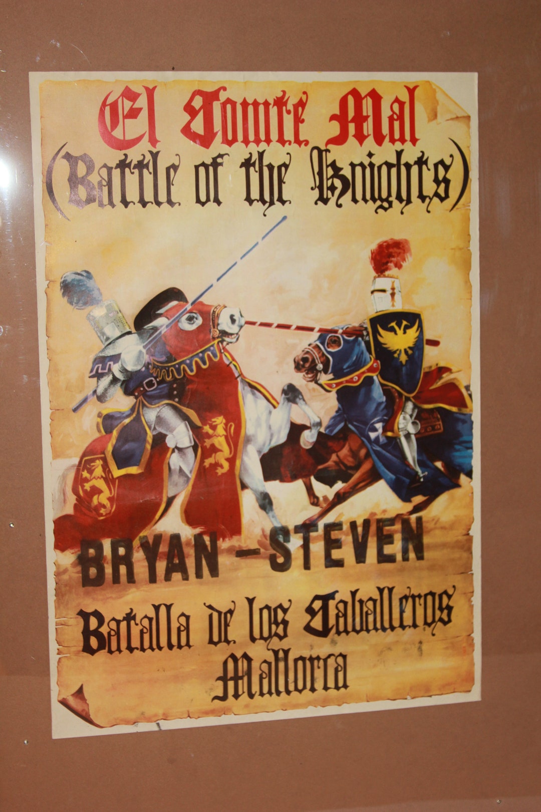Battle of the Knights Poster Advertising Batalla De Los Caballeros ...