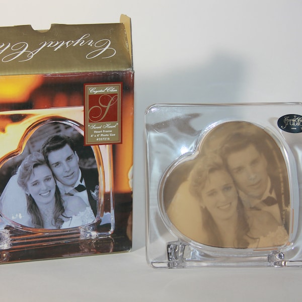 Glass Heart Shaped Frame - Etsy