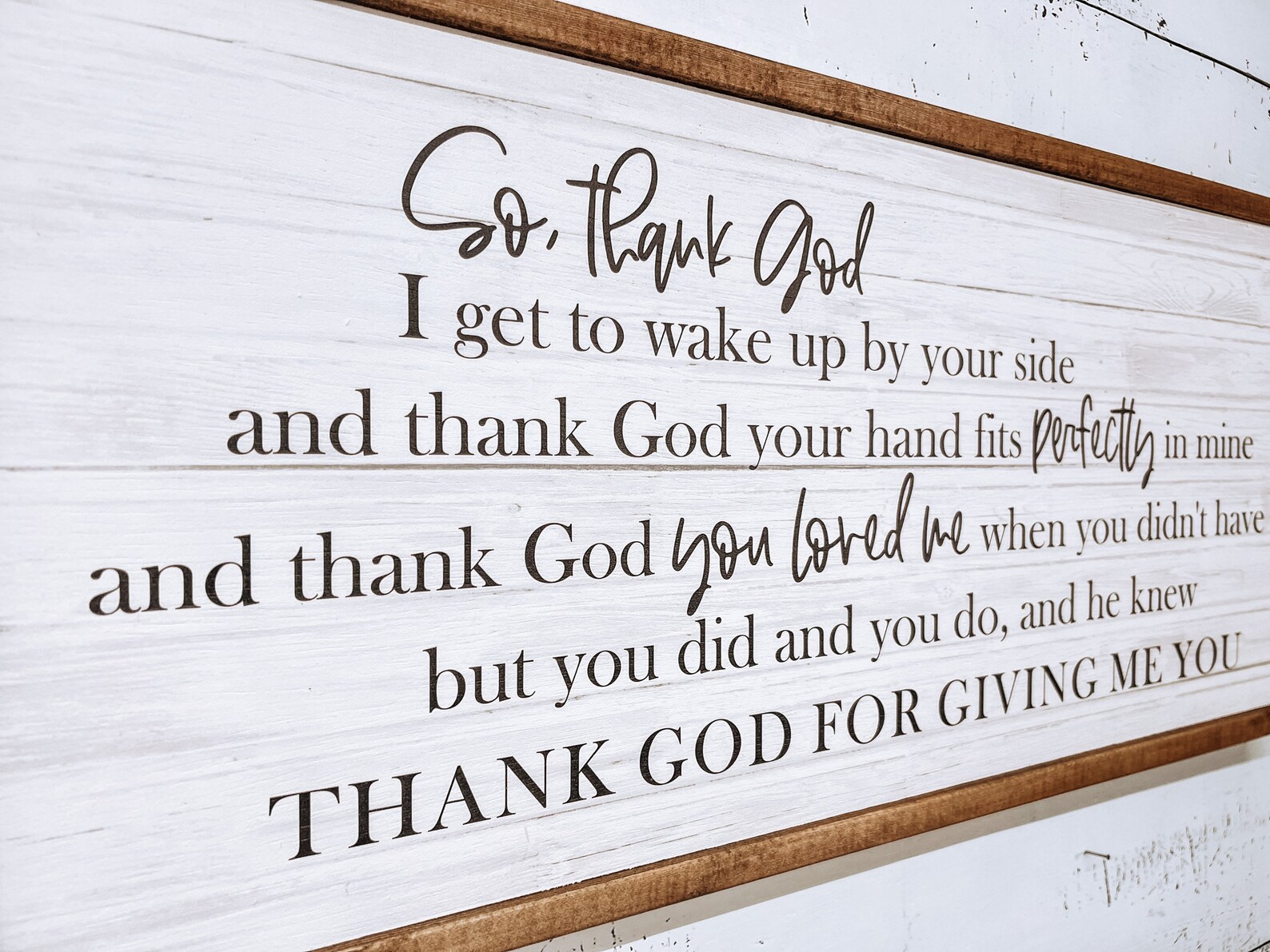 Thank God. Song. Music. Kane Brown. Farmhouse Sign. Farmhouse - Etsy