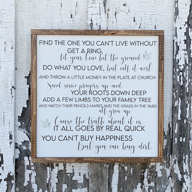 Buy Dirt. Farmhouse Sign. Farmhouse Decor. Wood Sign. Wood - Etsy