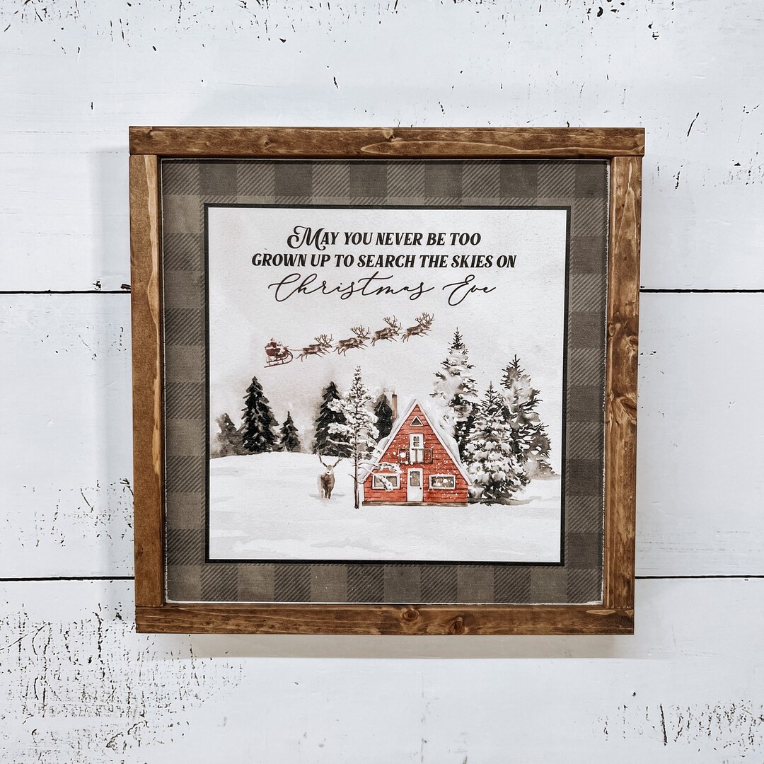 Christmas. Santa. Reindeer. Winter. Holiday Sign. Christmas - Etsy