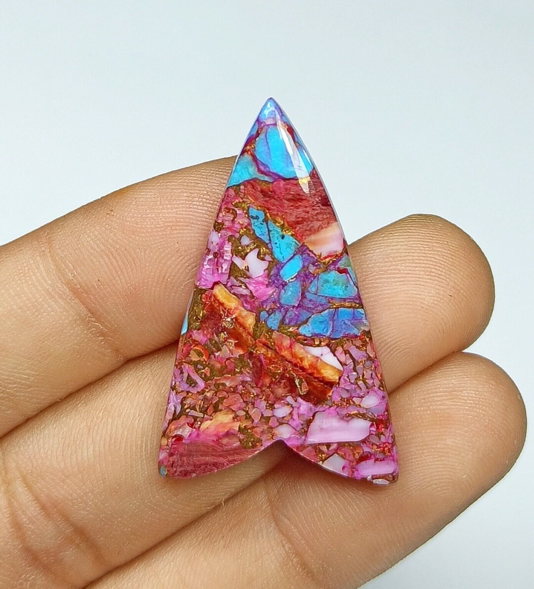 Best Quality Pink Copper Turquoise Unique Gemstone Cabochon, Top Grade ...