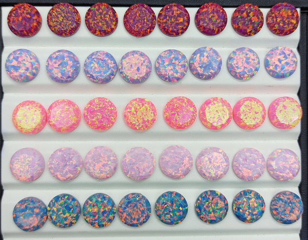 Faceted 12mm Round Bello Opal Gemstone - Etsy