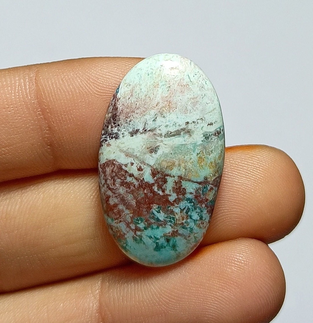 Natural Peruvian Chrysocolla Cabochon / Top Grade Quality Awesome Designer Chrysocolla Gemstone ...