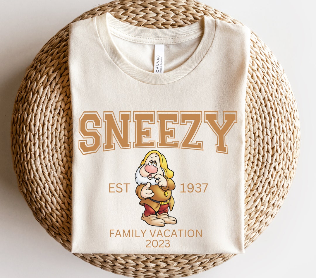 Sneezy Shirt, Seven Dwarfs Shirt, Disney Shirt, Disneyland Shirt ...