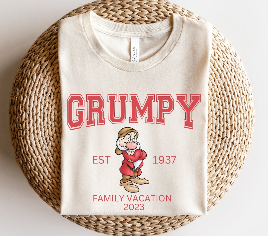 Grumpy Shirt, Seven Dwarfs Shirt, Disney Shirt, Disneyland Shirt ...