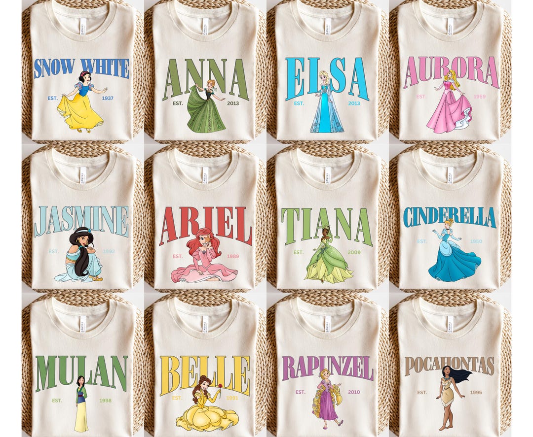 Disney Princess Shirts, Matching Group Disney Shirts, Disney Bounding ...