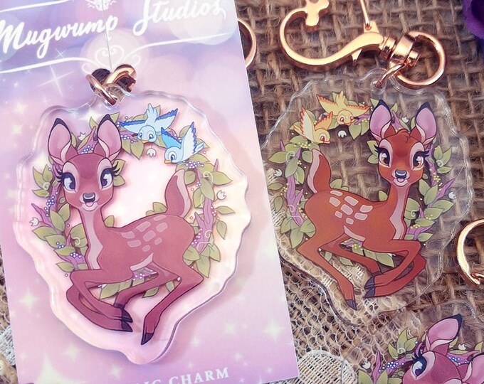Bambi Hummingmint Deerling Acrylic Charms Cute Deer Charms | Etsy