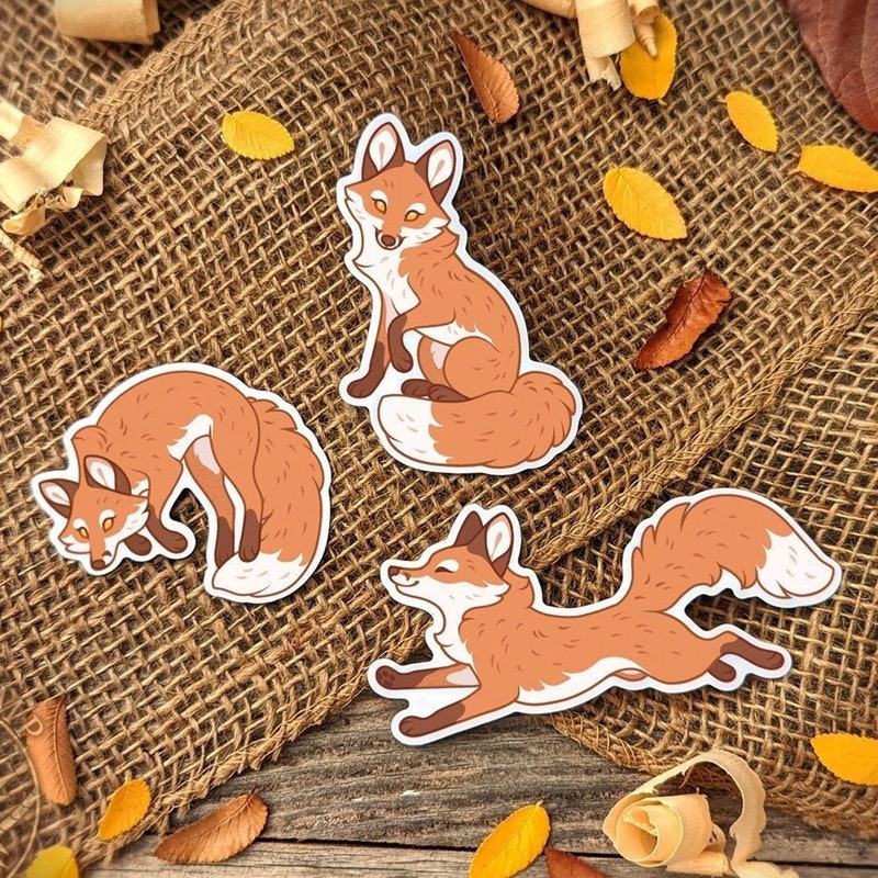 Fox Sticker - Etsy