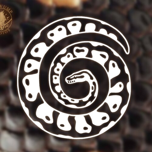 Ball Python Decal Spiral Snake Sticker Snake Decal Serpent | Etsy