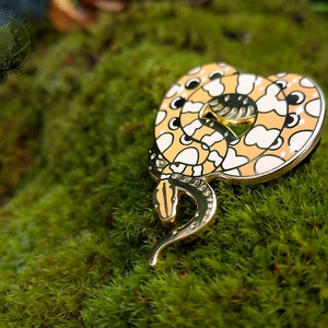 Snake Enamel Pin - Brazilian Rainbow Boa Pin, Rainbow Metal Pin ...