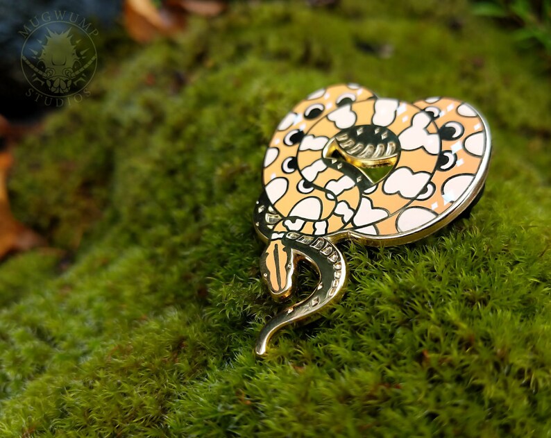 Snake Enamel Pin Brazilian Rainbow Boa Pin Rainbow Metal - Etsy