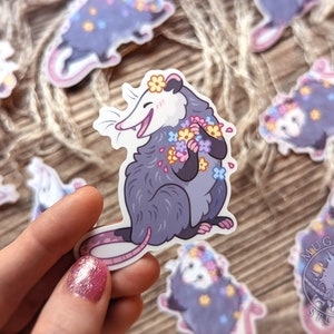 Opossum Vinyl Stickers (pack of 3) - Cute Waterproof Possum Sticker ...