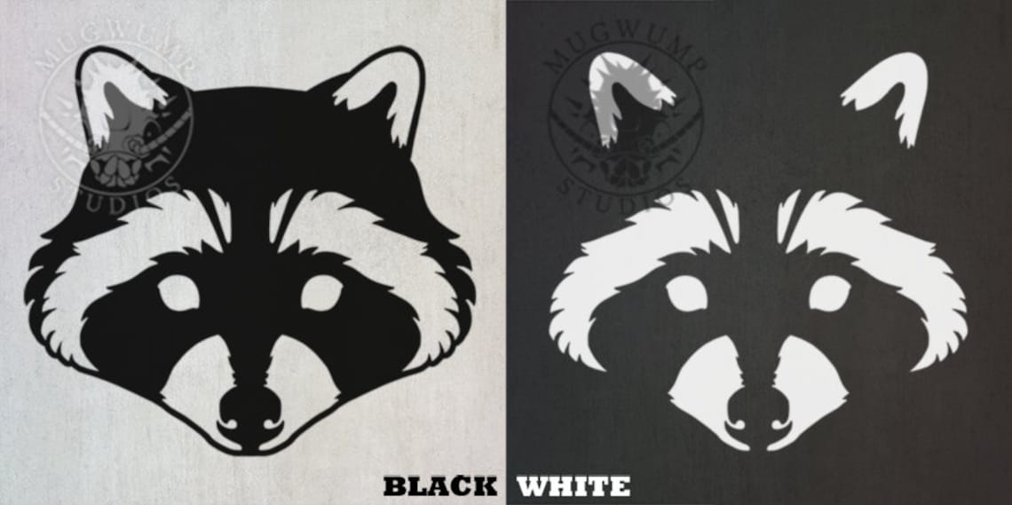 Raccoon Face Decal Raccoon Vinyl Decal Bumper Sticker for - Etsy