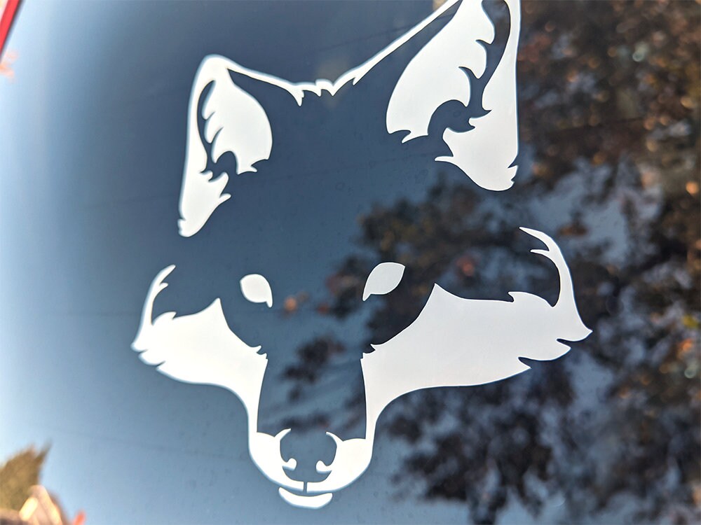 Fox Face Decal Fox Vinyl Decal Bumper Sticker for Cars - Etsy