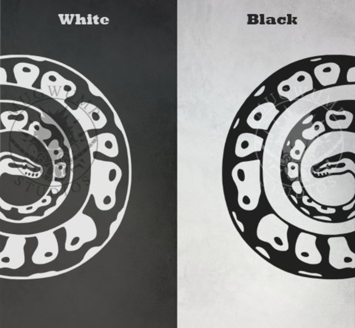 Ball Python Decal Spiral Snake Sticker Snake Decal Serpent | Etsy