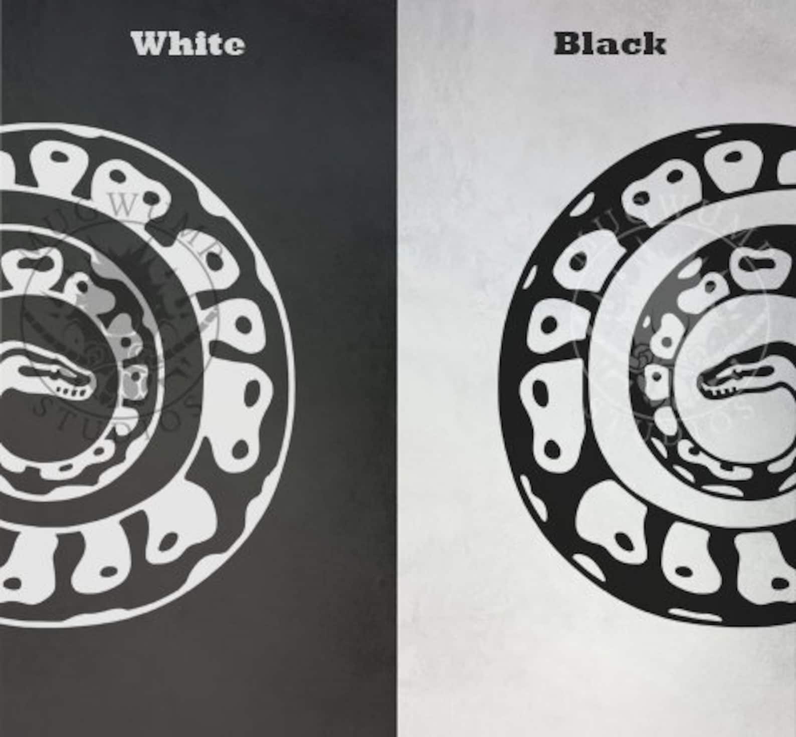 Ball Python Decal Spiral Snake Sticker Snake Decal Serpent | Etsy