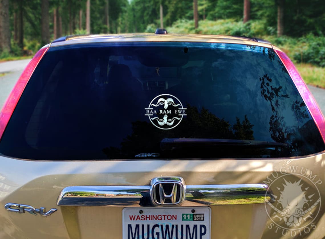 Baa Ram Ewe Sheep Decal Bah Ram Ewe Ram Decal Country | Etsy