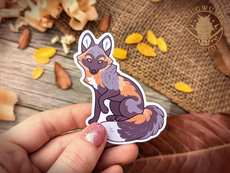 Fox Vinyl Stickers pack of 3 Cute Waterproof Fox Sticker - Etsy