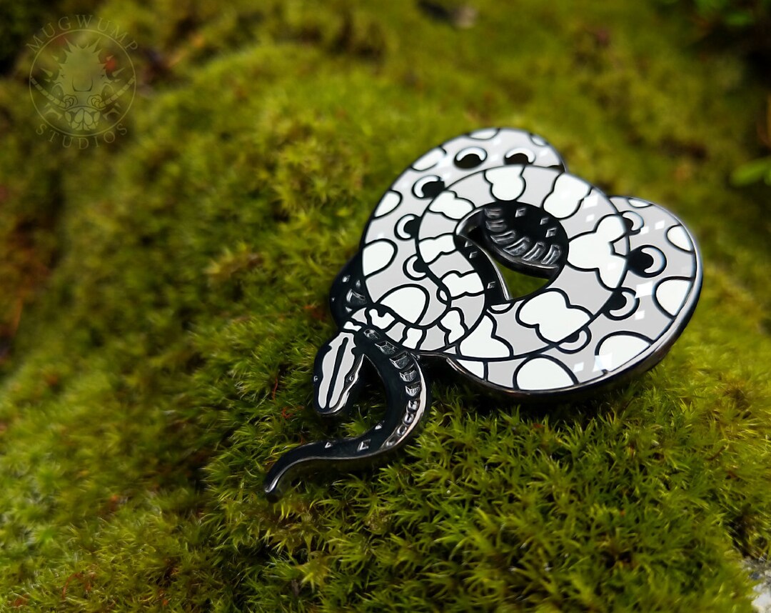 Snake Enamel Pin - Brazilian Rainbow Boa Pin, Rainbow Metal Pin ...