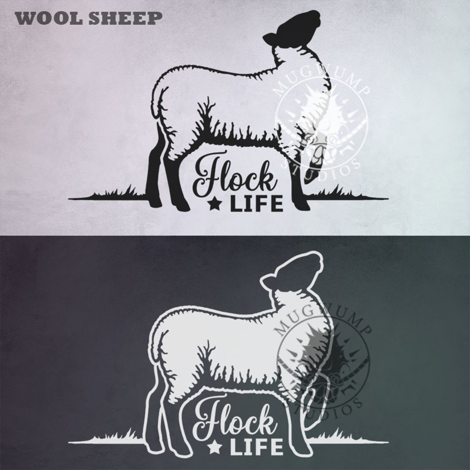 Flock Life Sheep Decal Rustic Decal Country Decal Western - Etsy