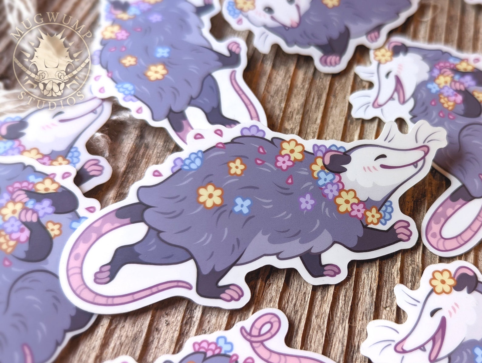 Opossum Vinyl Stickers pack of 3 Cute Waterproof Possum - Etsy