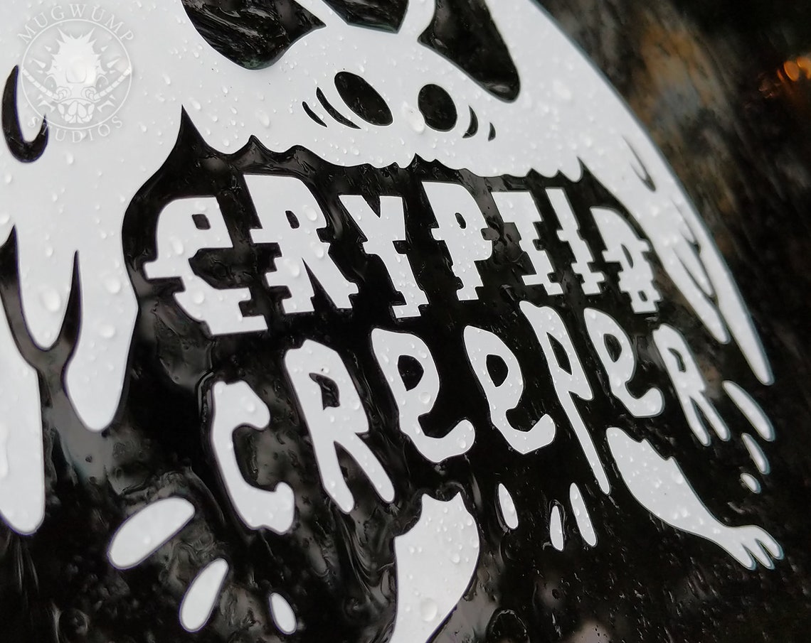 Cryptid Creeper Decal MULTIPLE STYLES AVAILABLE Mothman | Etsy