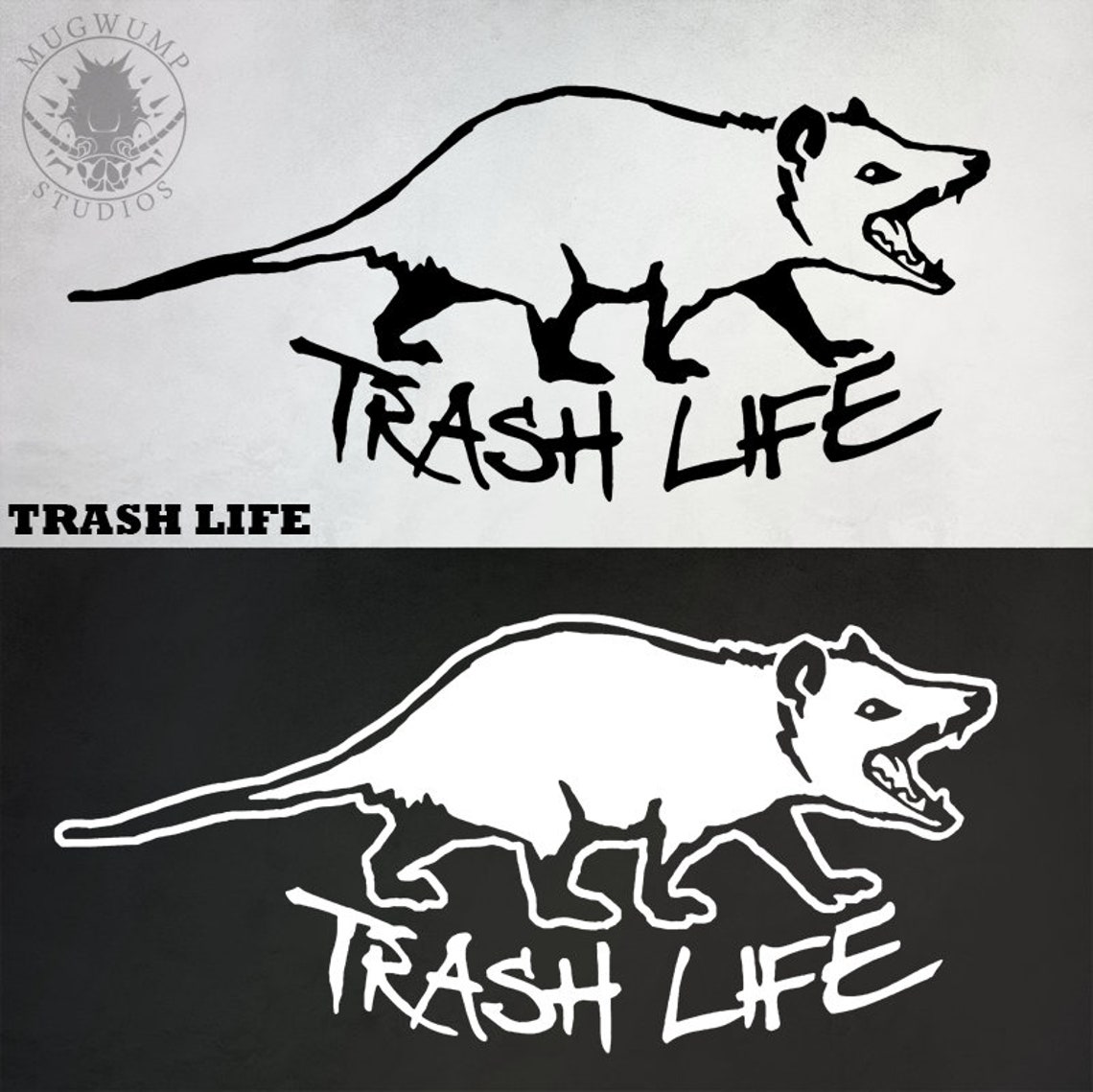 Trash Life Opossum Marsupial Possum Wildlife Love Cute - Etsy
