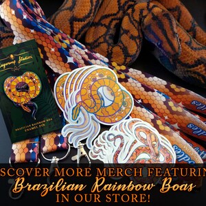 Snake Enamel Pin - Brazilian Rainbow Boa Pin, Rainbow Metal Pin ...