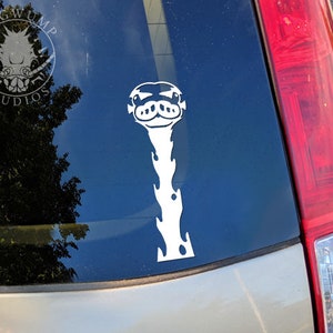 Peeking Ball Python Decal - Periscoping Snake, Serpent, Boa, Reptile ...