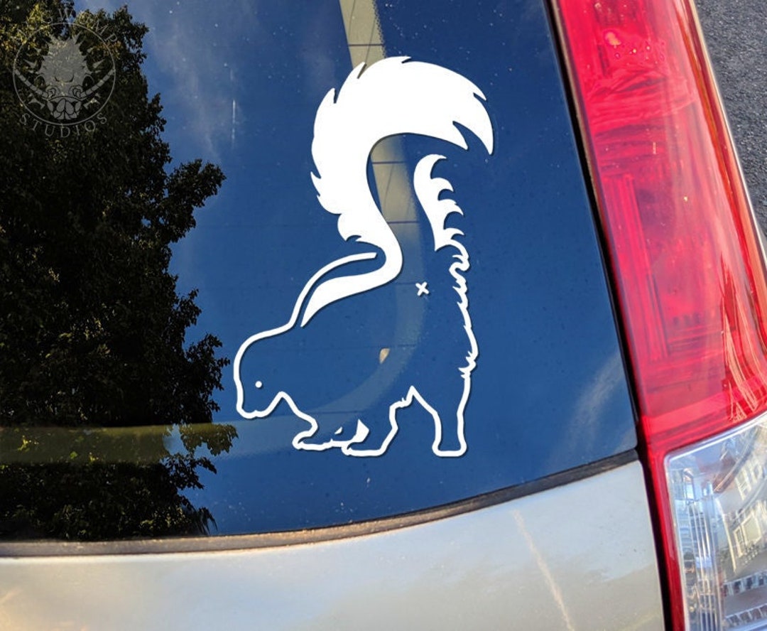 Skunk Decal - Wildlife, Funny, Cute, Humorous, Skunk Sticker, Vinyl ...