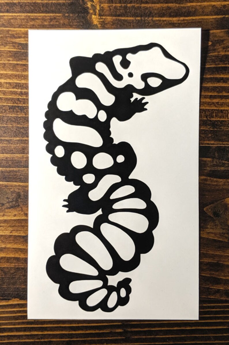 Leopard Gecko Decal Reptile Lizard Herp Vinyl Decal - Etsy