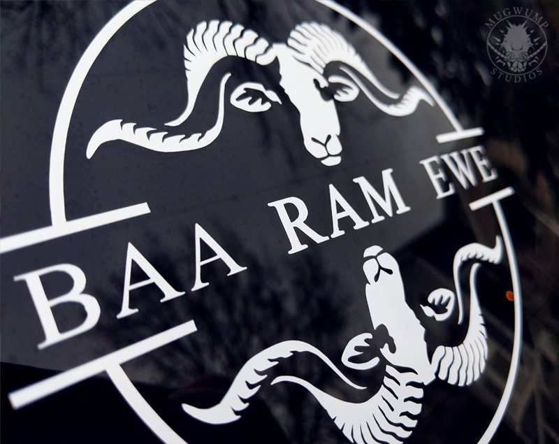Baa Ram Ewe Sheep Decal bah ram ewe ram decal country | Etsy
