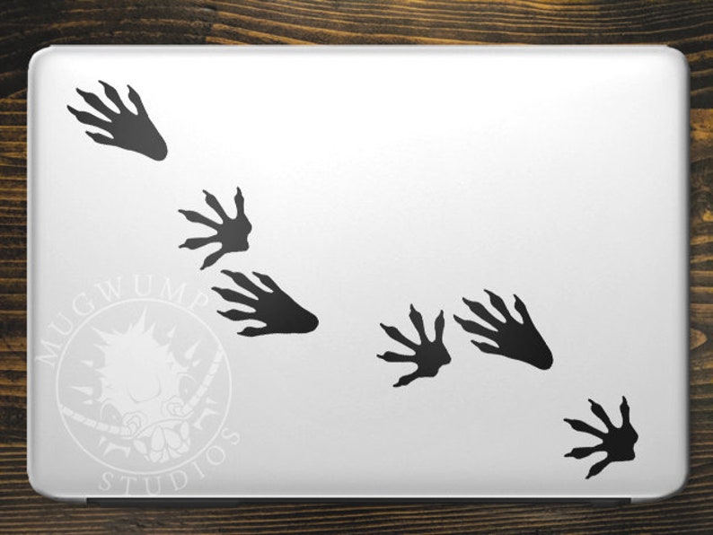 Raccoon Tracks Decal Raccoon Paw Print Animal Tracks - Etsy