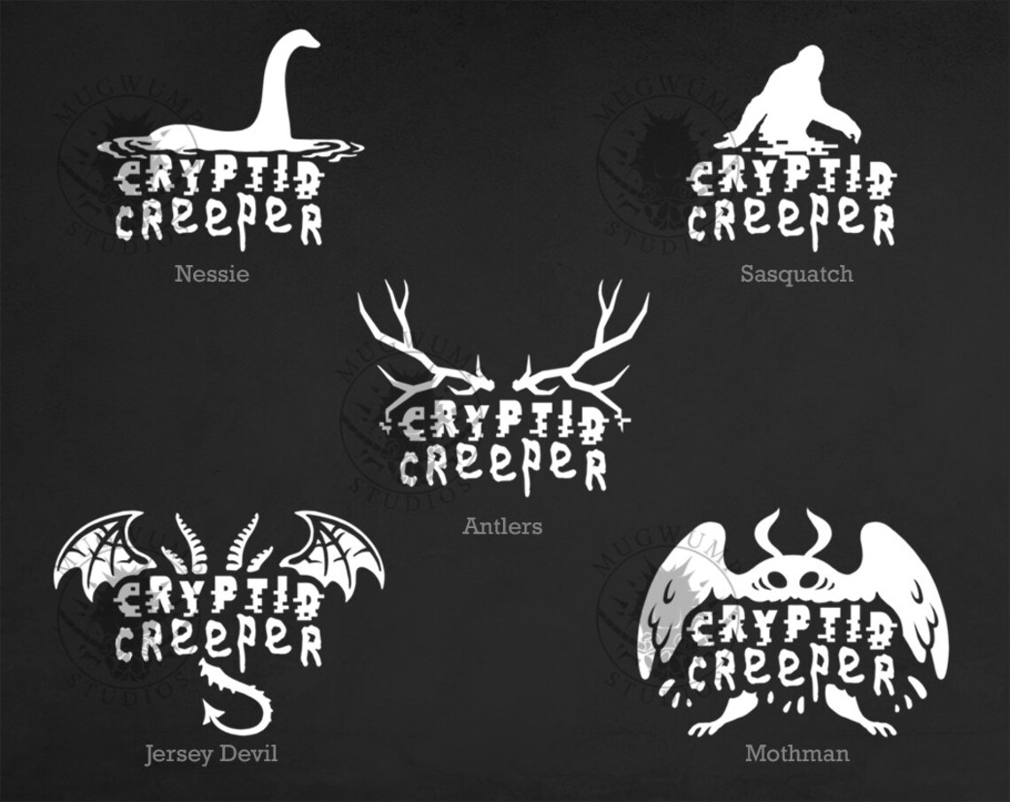Cryptid Creeper Decal MULTIPLE STYLES AVAILABLE Mothman | Etsy