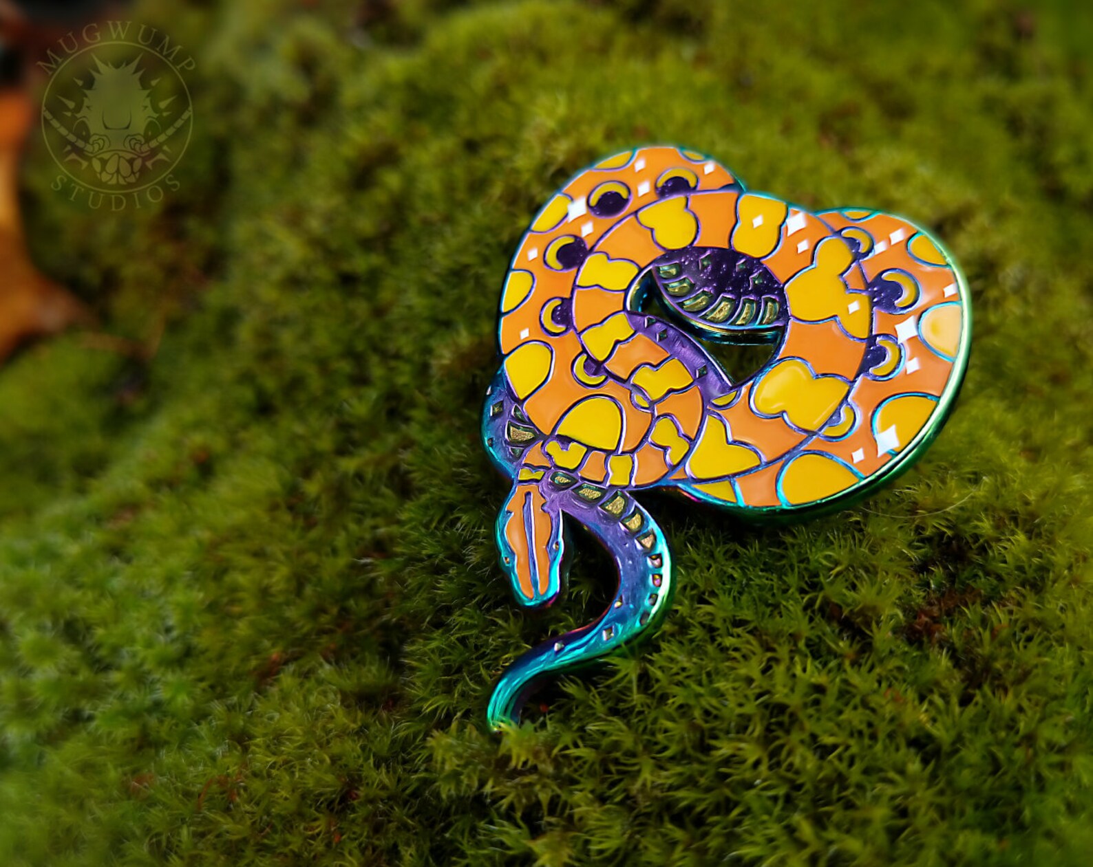 Snake Enamel Pin Brazilian Rainbow Boa Pin Rainbow Metal - Etsy