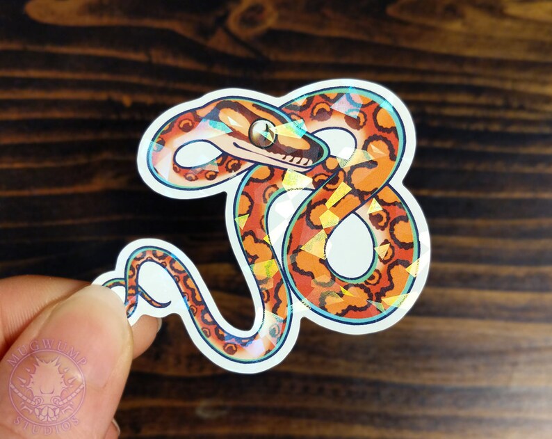 Holographic Brazilian Rainbow Boa Sticker Snake Reptile - Etsy