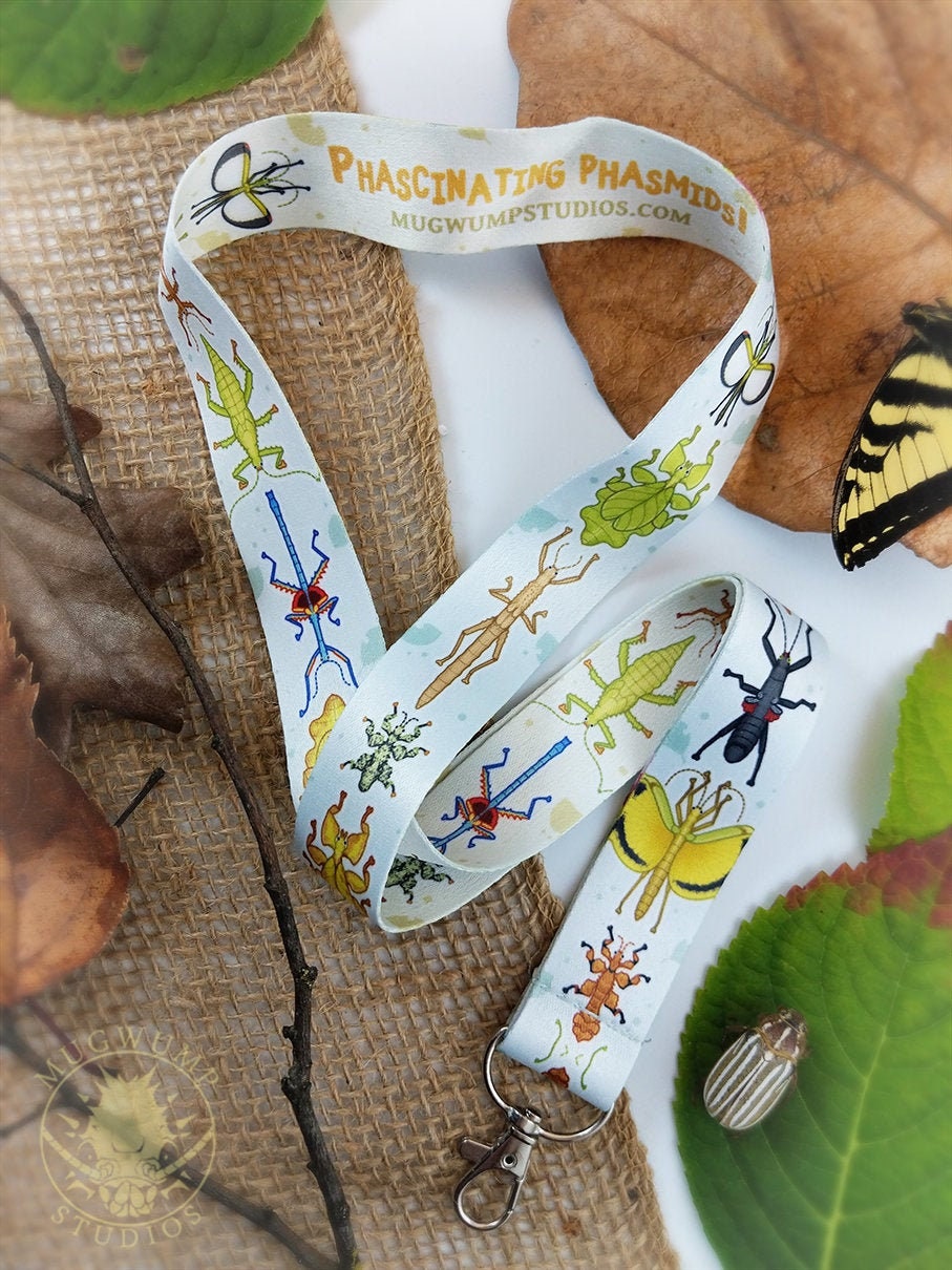 Leaf & Stick Bug Lanyard "phascinating Phasmids" - Bug Accessories ...