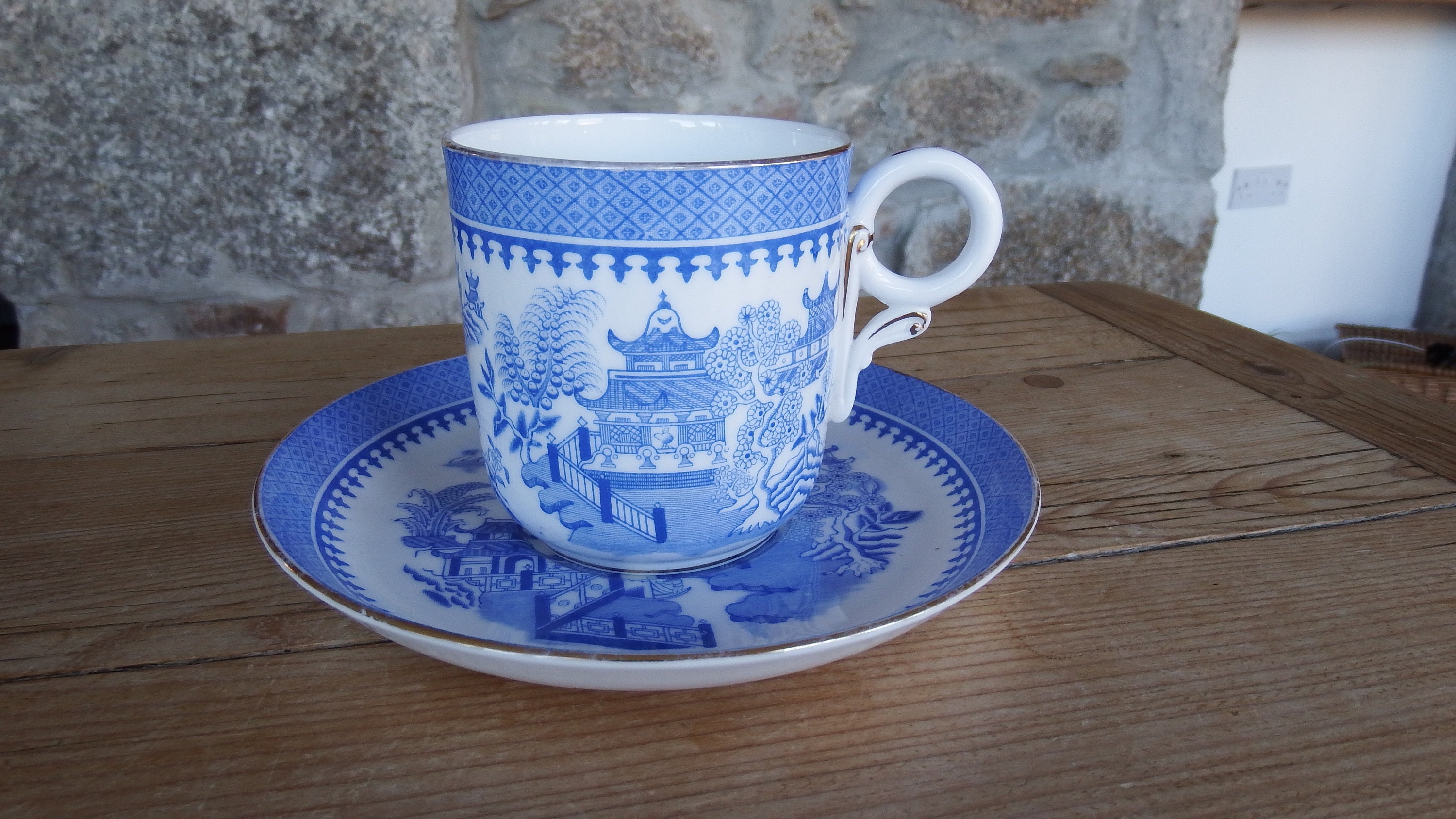 Antiques & Vintage : Vintage Royal Worcester Willow Pattern Porcelain ...