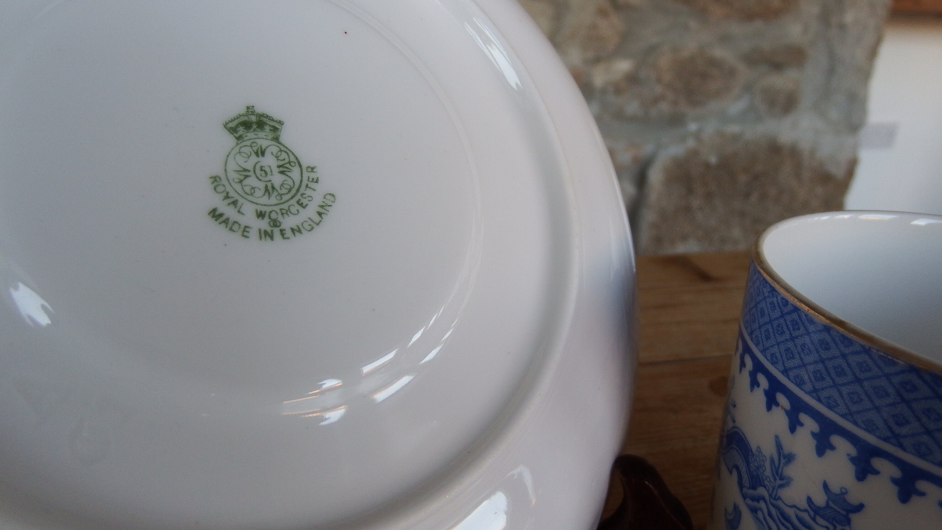 Antiques & Vintage : Vintage Royal Worcester Willow Pattern Porcelain ...