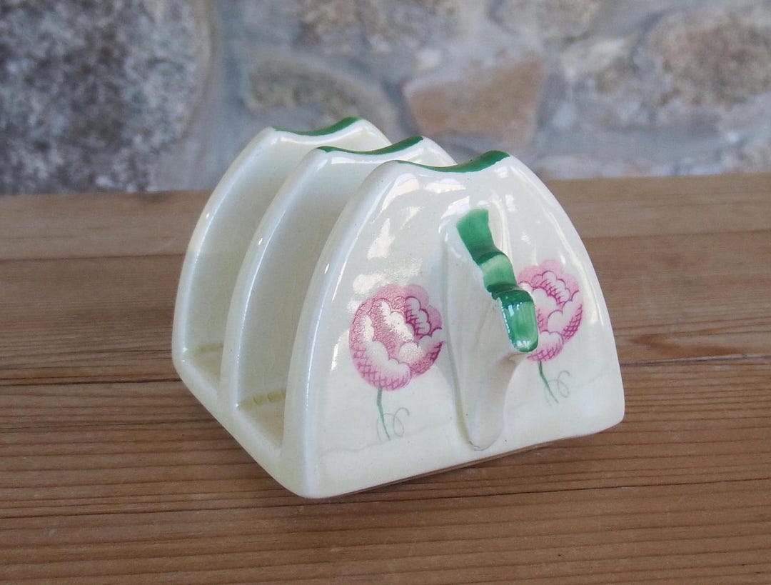 Clarice Cliff Art Deco Toast Rack Hand Painted Pattern Number 477, A J ...
