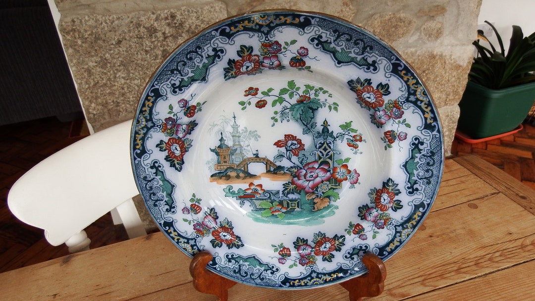 Antique Ironstone Pottery 10.5 Plate / Shallow Bowl - Etsy UK