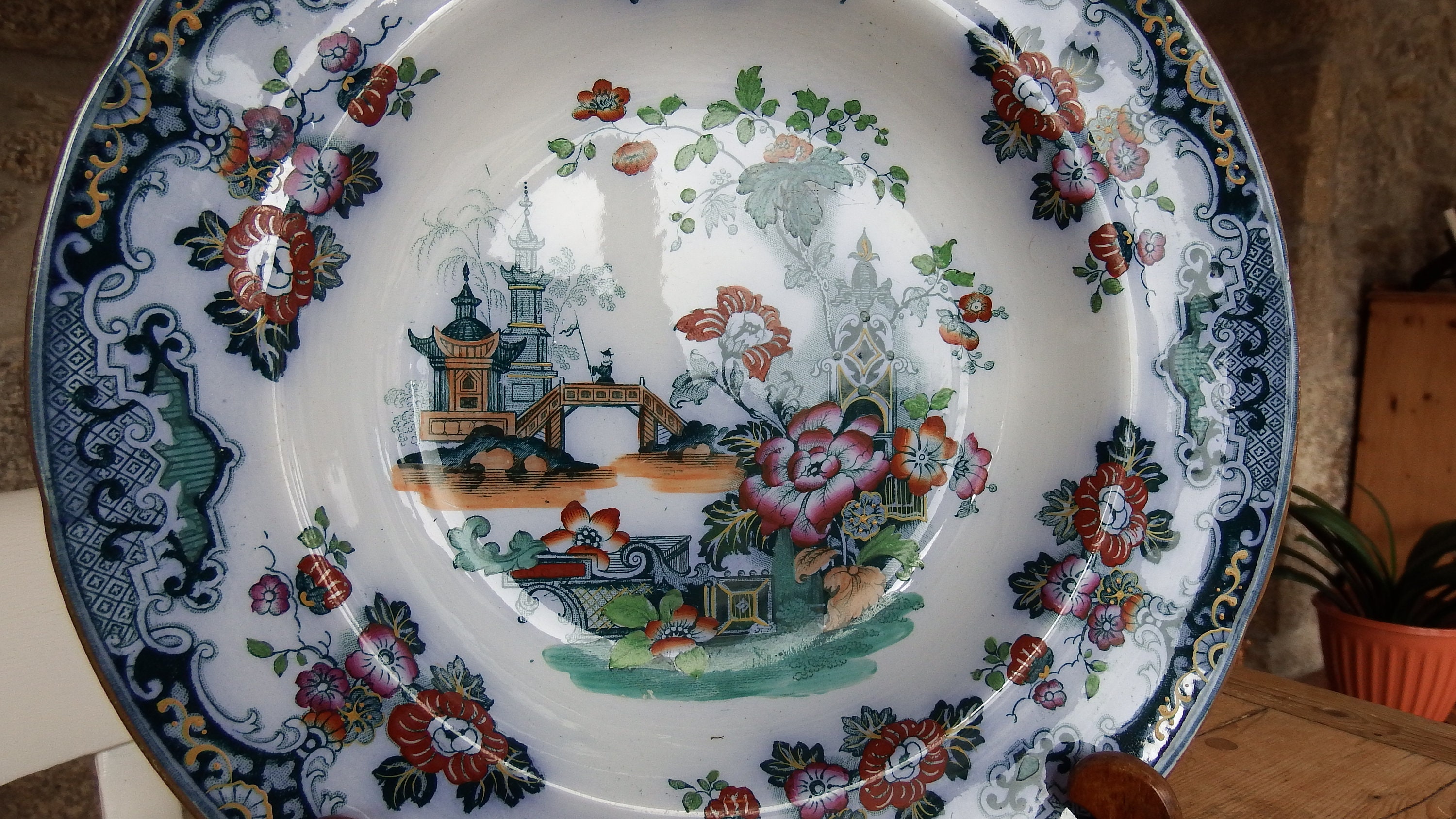 Antique Ironstone Pottery 10.5 Plate / Shallow Bowl - Etsy UK