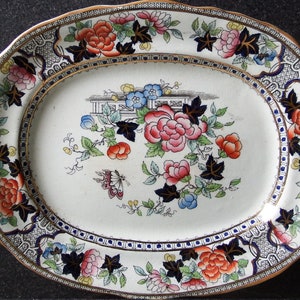 Two William Adams Ironstone China Platters Antique C1896-1900 Tunstall ...
