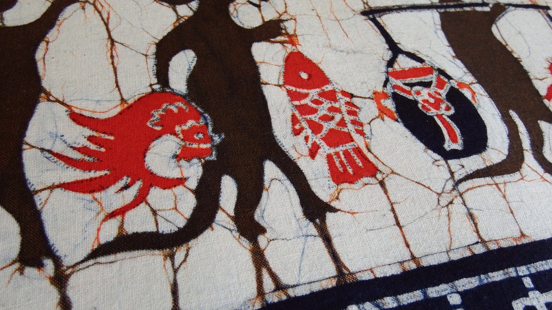 Vintage Chinese Brocade Scroll: Mouse Parade Ink Painting (46cm X 232cm ...