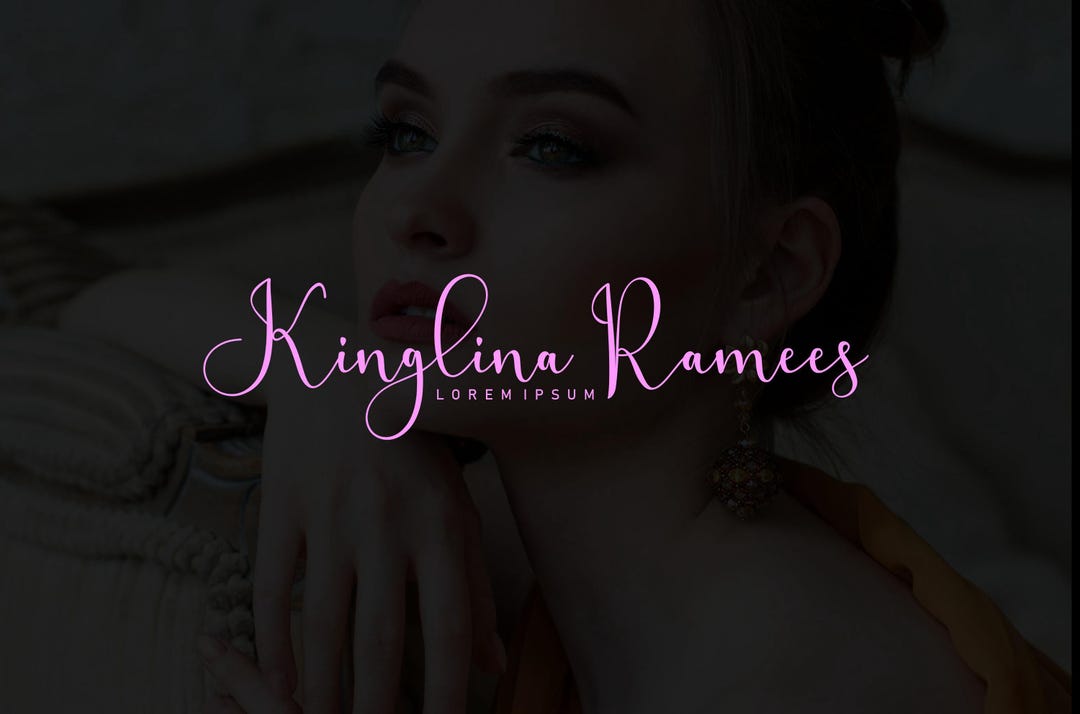 Premade Digital Feminine Signature Logo: Handwritten Script Style ...