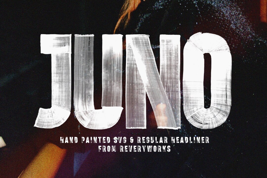 JUNO Hand Painted Headliner Font Brush Font, Poster Font, Graffiti Font ...